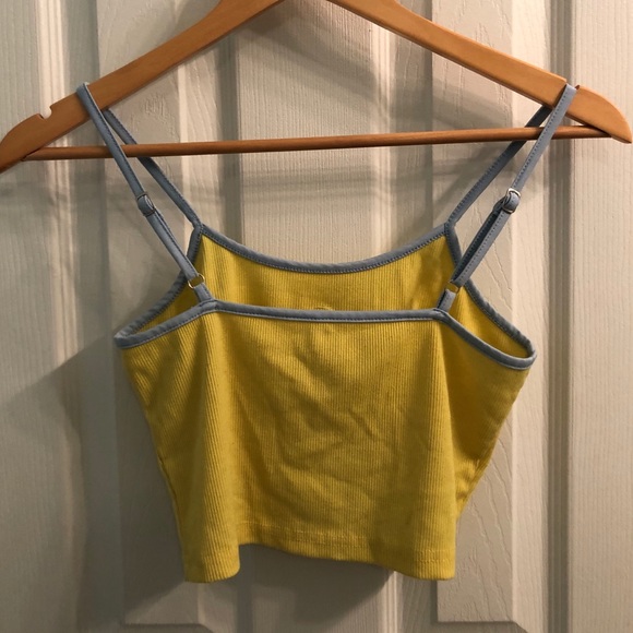 SHEIN | Tops | Yellow Tank Crop Top | Poshmark